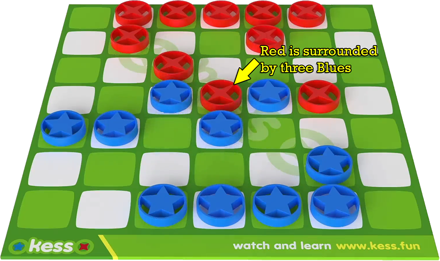 KESS, THE NEW GREAT BOARD GAME — Easy to Play Hard to Win