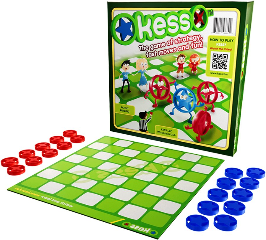 KESS, THE NEW GREAT BOARD GAME — Easy to Play Hard to Win