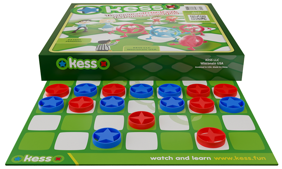 KESS, THE NEW GREAT BOARD GAME — Easy to Play Hard to Win